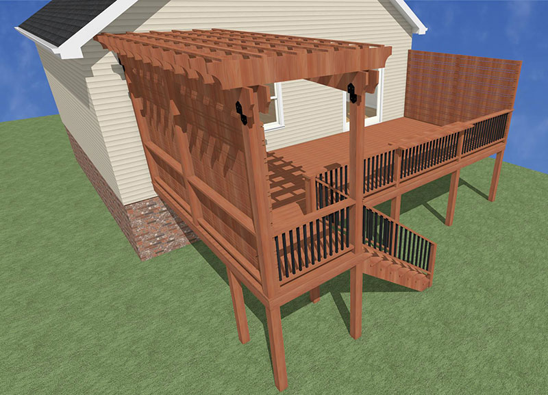 3D Drafting - Precision Deck and Patio - Premium NC Deck Builder