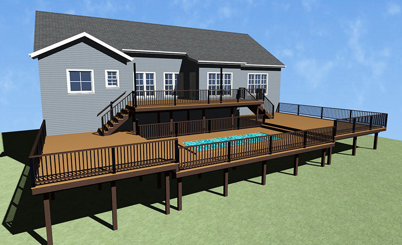 3D Drafting - Precision Deck and Patio - Premium NC Deck Builder