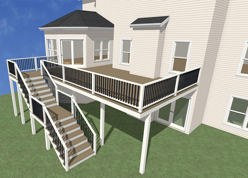 3D Drafting - Precision Deck and Patio - Premium NC Deck Builder