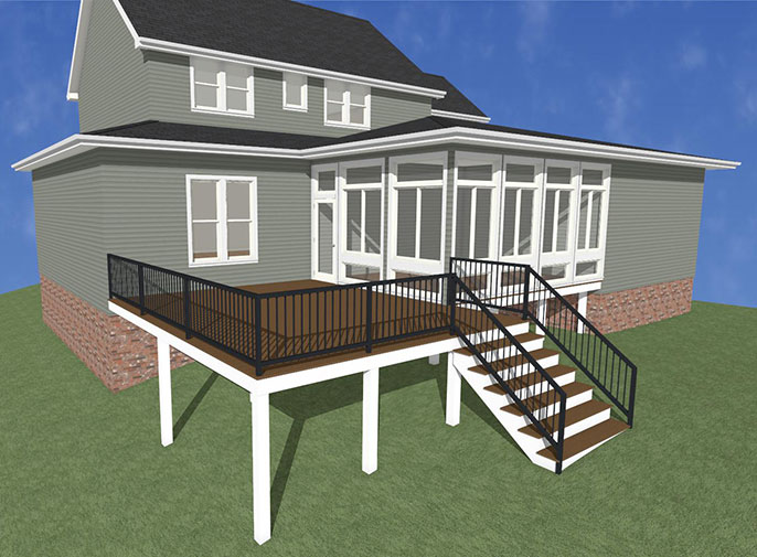 3D Drafting - Precision Deck and Patio - Premium NC Deck Builder