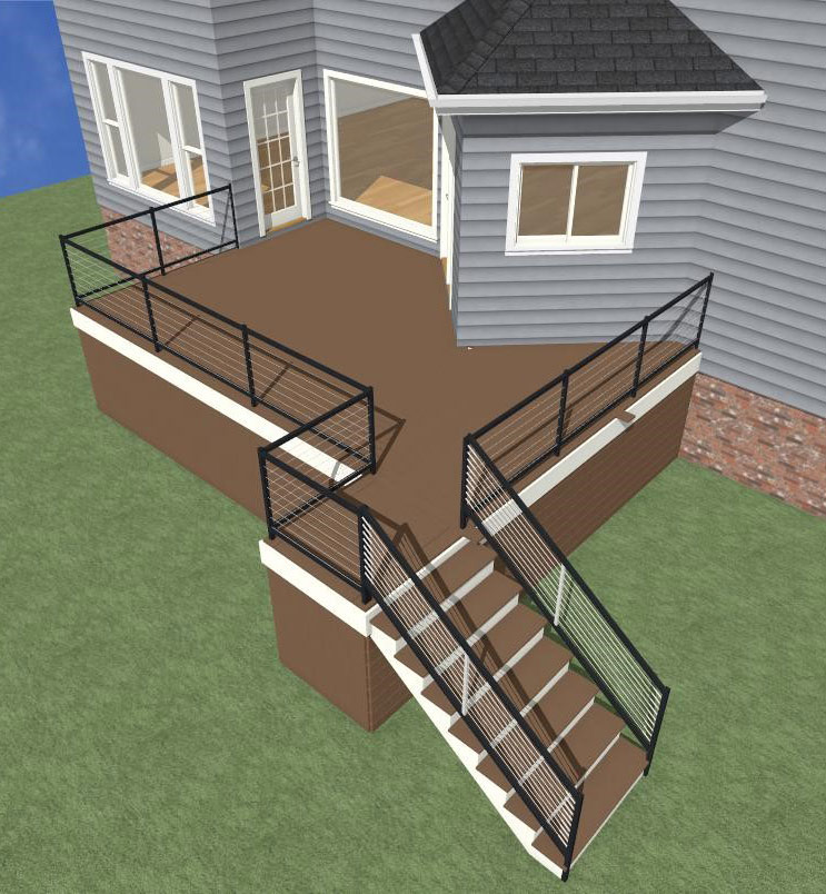 3D Drafting - Precision Deck and Patio - Premium NC Deck Builder